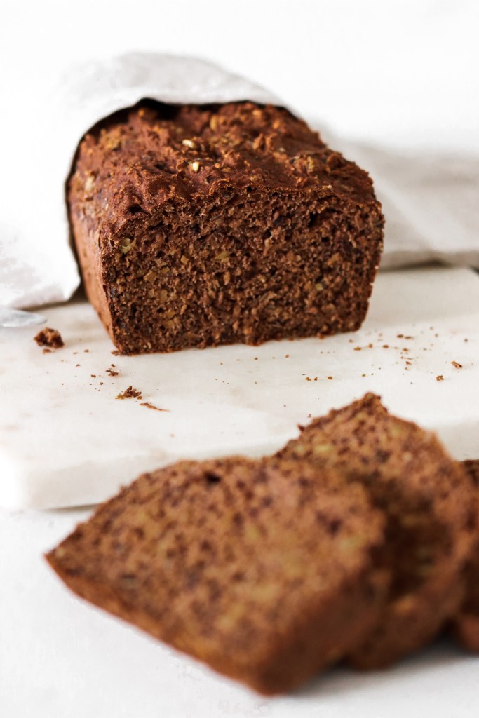 Black Bean Bread with Seeds (Gluten, Egg & Oil Free) - Foodfuelness